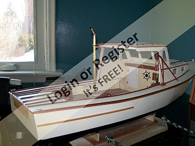 Model Boats Website - Midwest model kit Boothbay Lobster boat