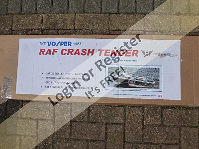 Model Boats Website - Vintage Model Works 46" RAF Crash Tender
