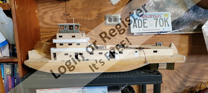 Model Boats Website - Mississippi River Tow Boat