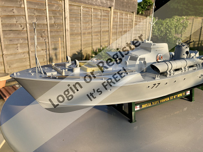 Model Boats Website - Italeri Vosper MTB. Converted to RC